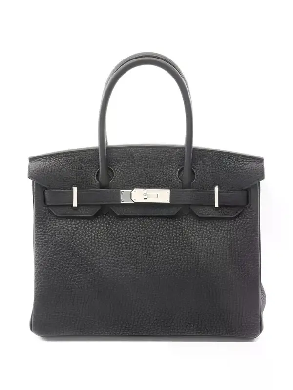 Hermès 2025 30 Birkin Tote Bag - Black