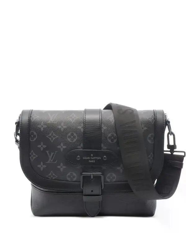 LOUIS VUITTON 2021 Saumur Monogram Shoulder Bag - Black