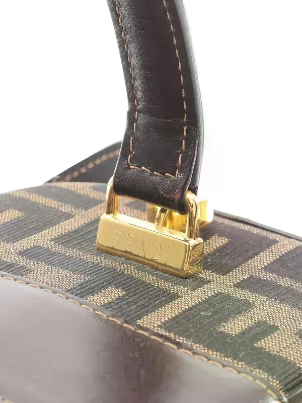 Fendi 2010s Zucca Two-way Vanity Bag - Brown