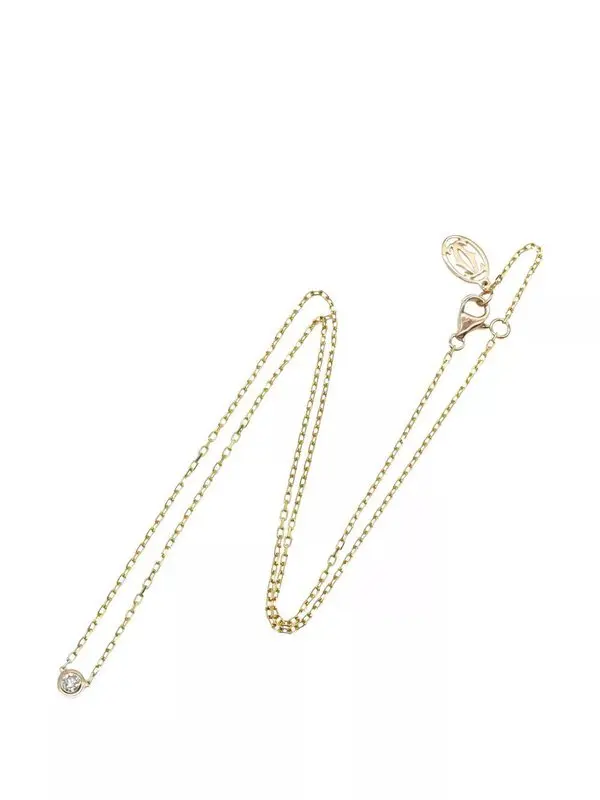 CARTIER 2010s Sm Damour Diamond Necklace - Gold