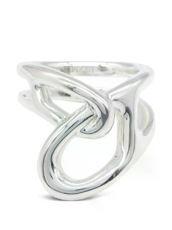 Hermès 2010s Chaîne D'ancre Band Ring - Silver
