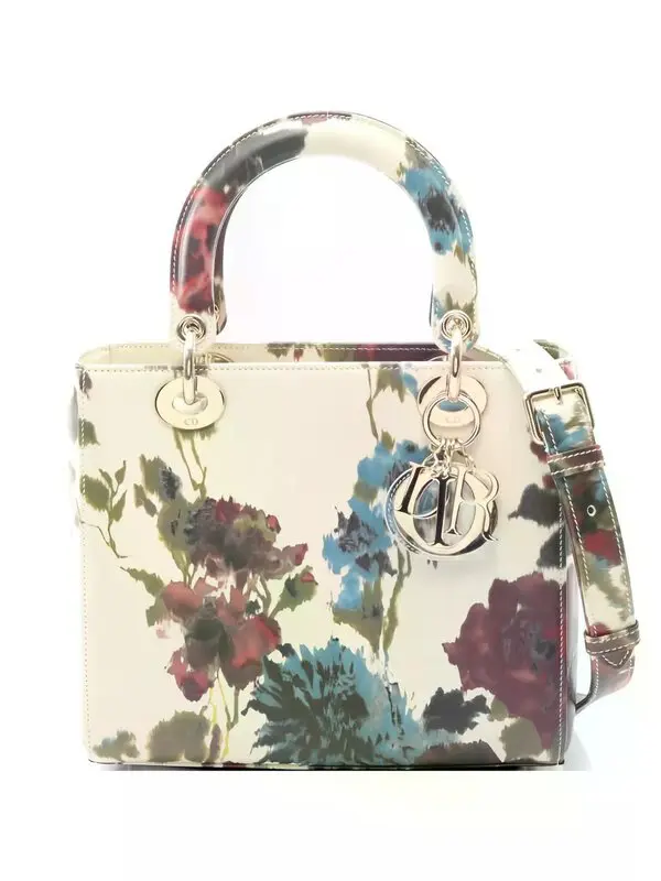Dior Lady Floral-pattern Bag - Neutrals