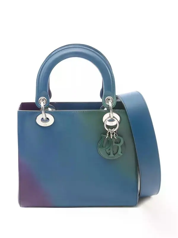 Dior Lady Leather Tote Bag - Blue