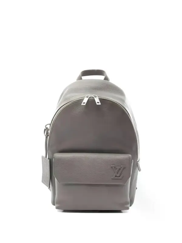 LOUIS VUITTON 2010s Takeoff Embossed-logo Backpack - Green