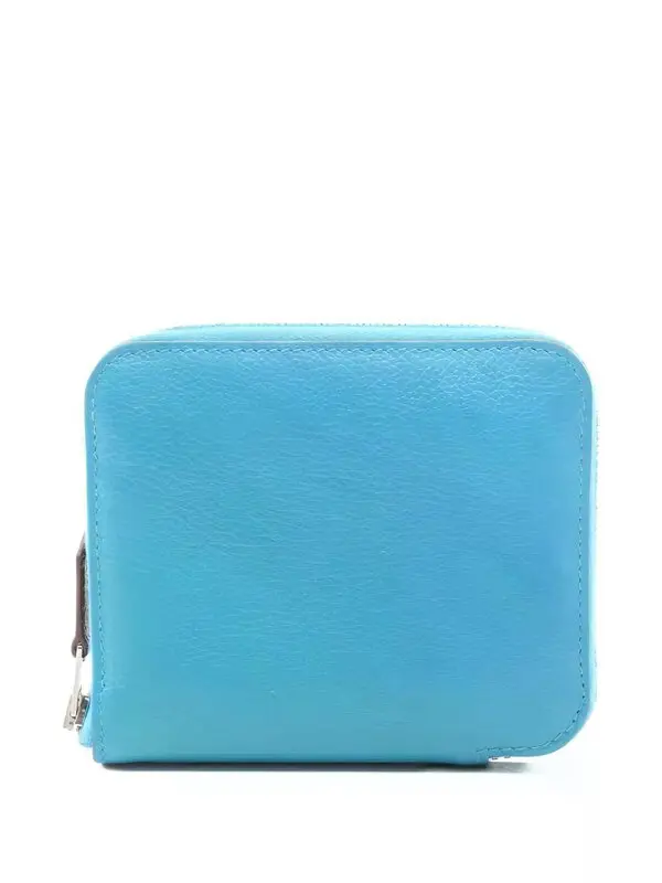 Hermès 2023 Round Leather Wallet - Blue