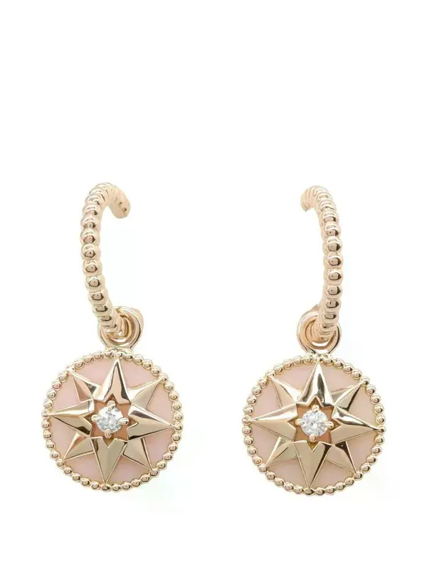 Dior Rose Des Vents Diamond Earrings - Pink