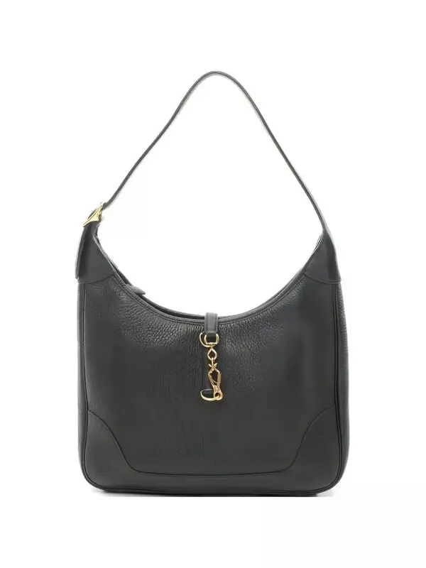 Hermès 2002 31 Trim Leather Shoulder Bag - Black