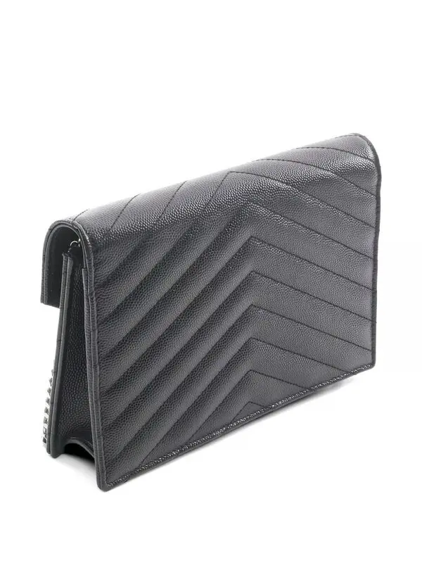 Saint Laurent 2010s Chevron Chain Cross Body Bag