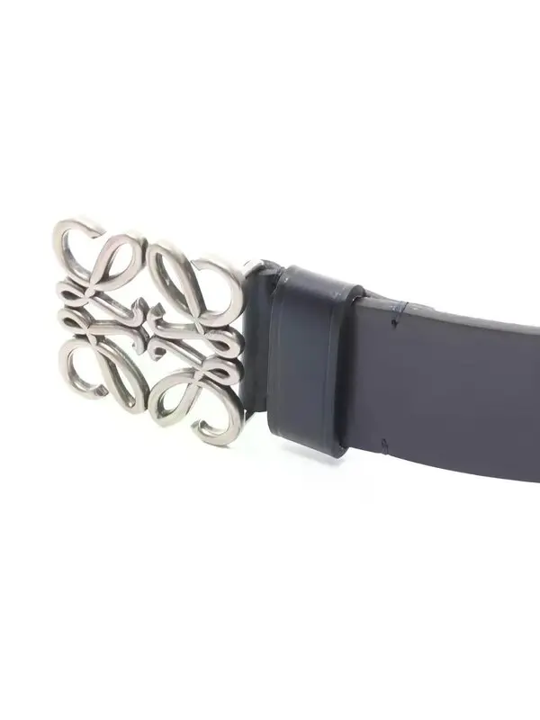 Loewe Anagram Leather Belt - Blue