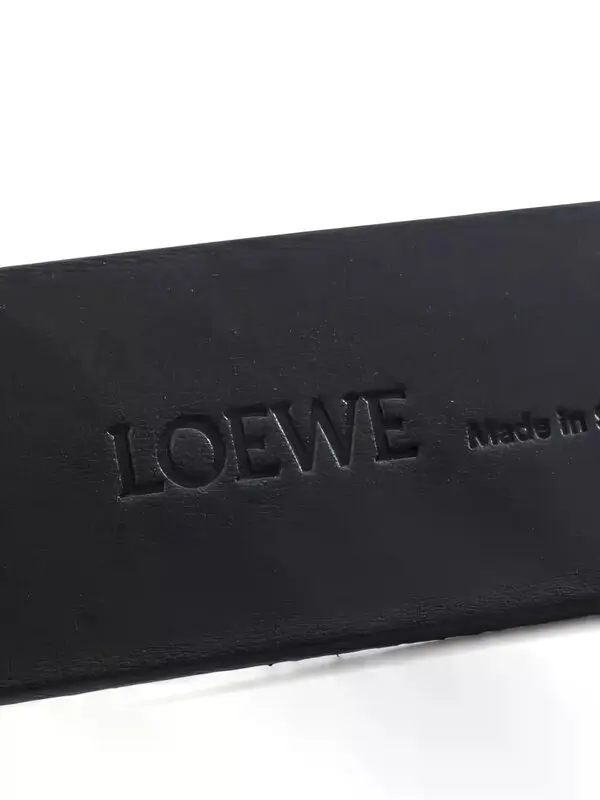 Loewe Anagram Leather Belt - Blue
