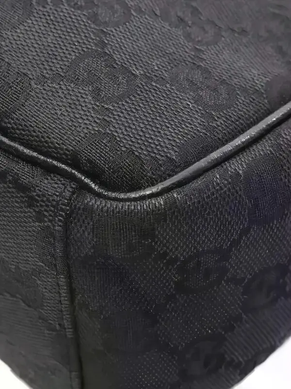 Gucci 2000s Gg-patterned Shoulder Bag - Black