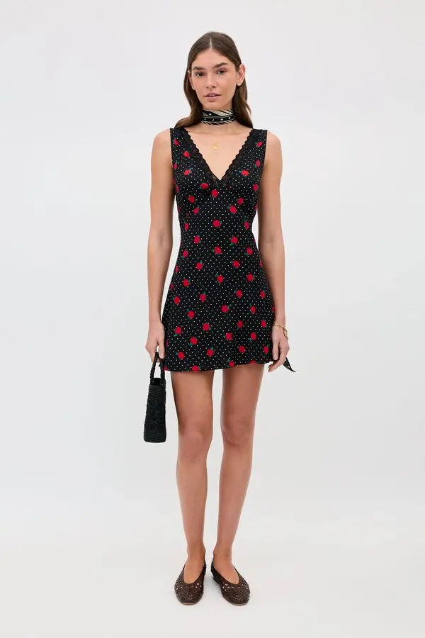 Rixo Leighton Rose Spot Dress