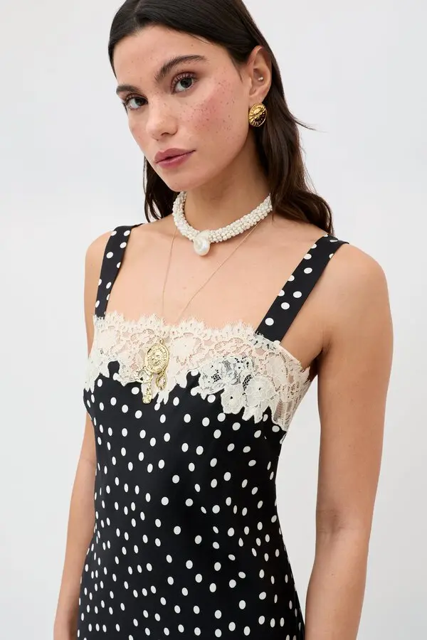 Rixo Rosamarie Scattered Dot Dress