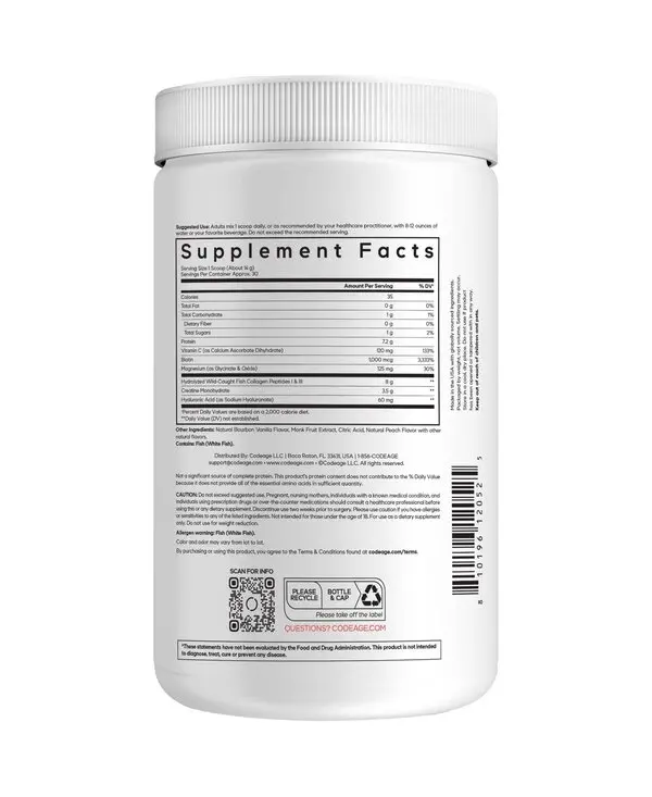 CODEAGE Creatine Collagen Peptides