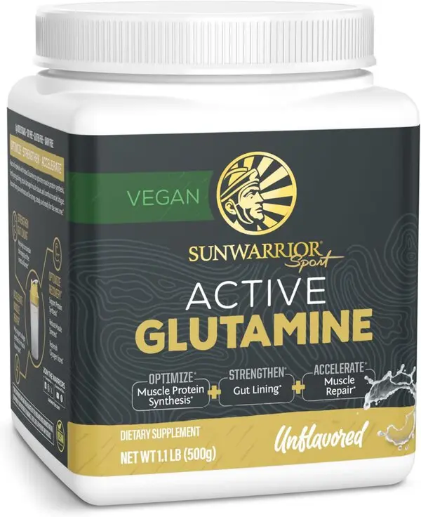 SUNWARRIOR Us Active Glutamine Unflavored 500g Tub - No Color