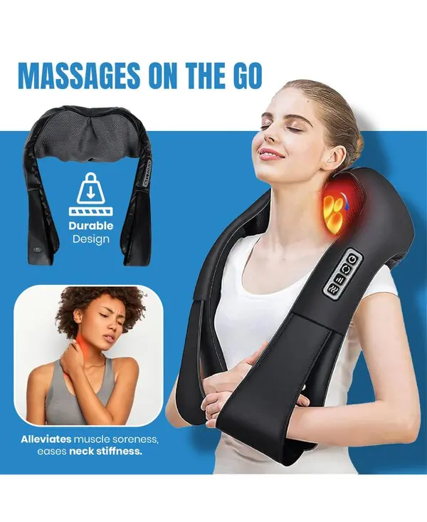PURSONIC Ultimate Recovery Bundle: 3d Shiatsu Back Massager & Heated Foot Spa