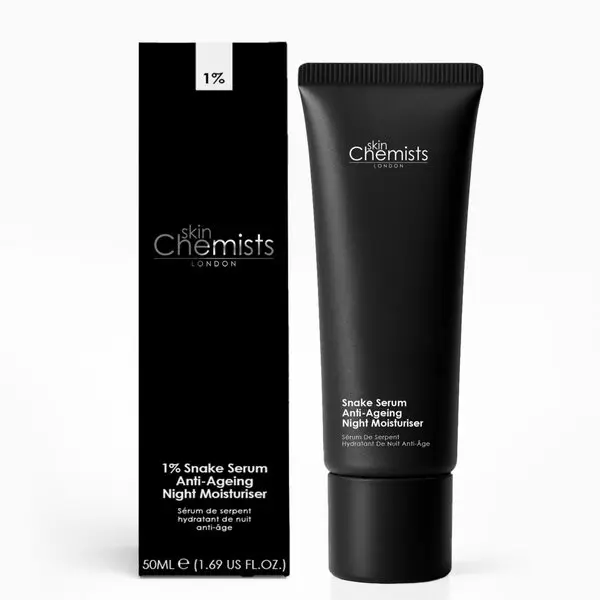 SKIN CHEMISTS Snake Serum Anti-aging Night Moisturizer 50ml - Black