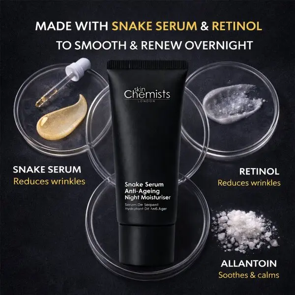 SKIN CHEMISTS Snake Serum Anti-aging Night Moisturizer 50ml