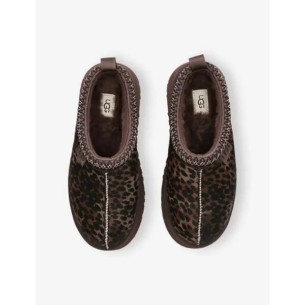 UGG Tazz Caspian Calf-hair Slippers - Brown/oth