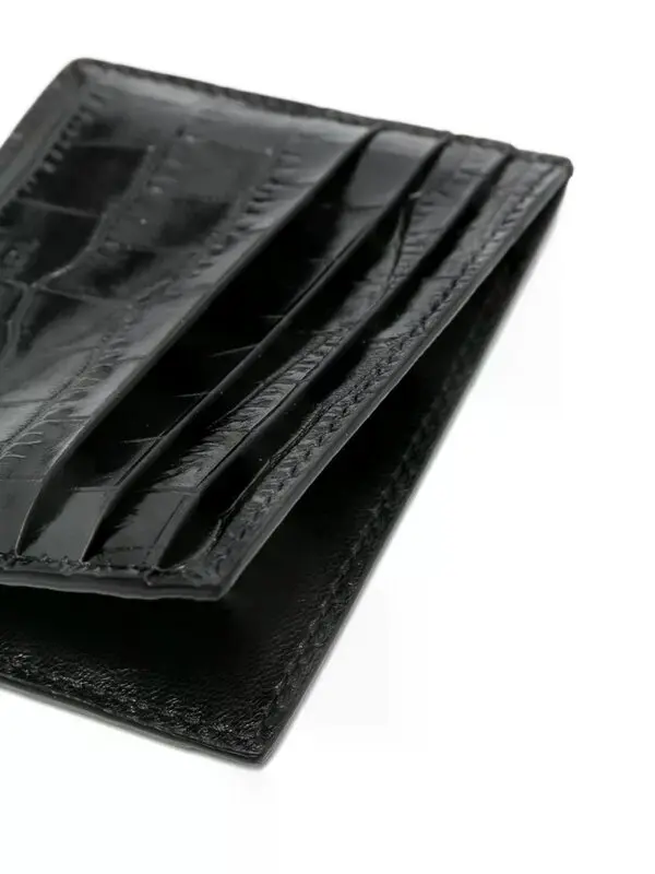 TOM FORD Embossed Card Holder - Black