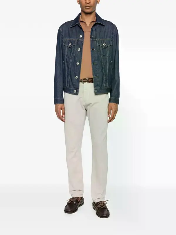 Brunello Cucinelli Button Denim Jacket