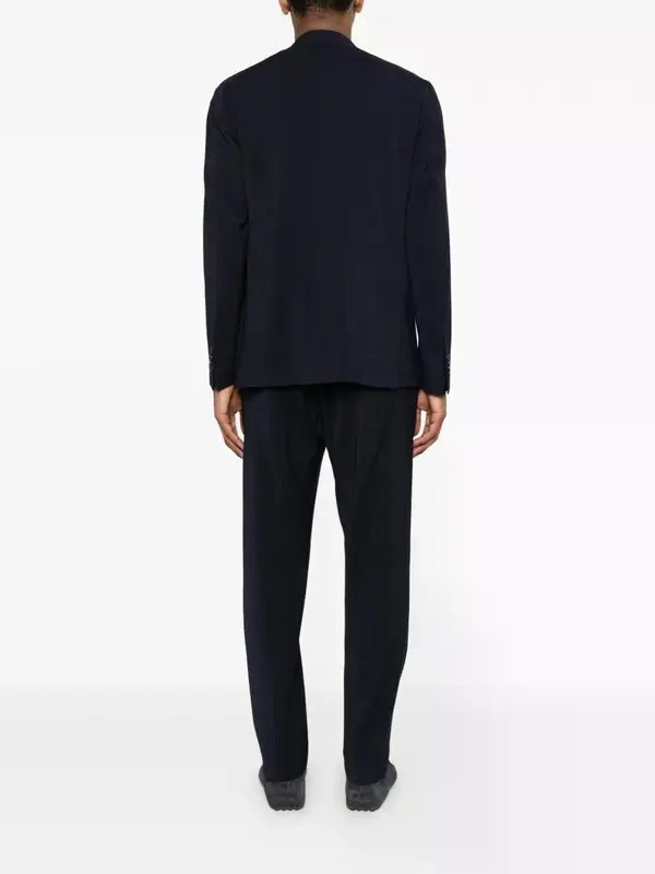 Tagliatore Textured Suit - Blue