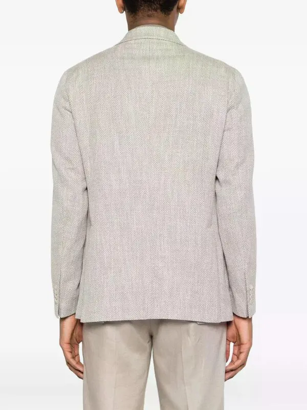 Tagliatore Herringbone Notch-lapel Jacket - Neutrals