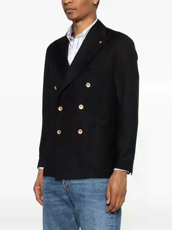 Tagliatore Double-breasted Pocket Blazer - Blue