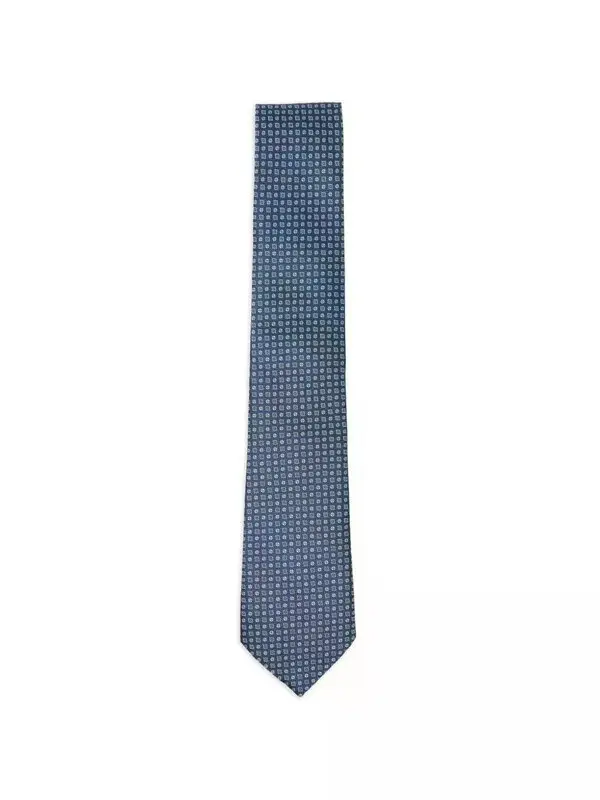 Canali Patterned Tie - Blue