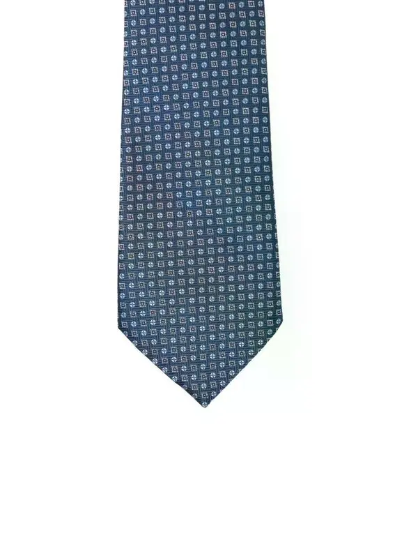 Canali Patterned Tie - Blue