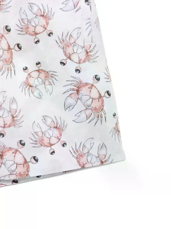 Emporio Armani Printed Swim Shorts - White