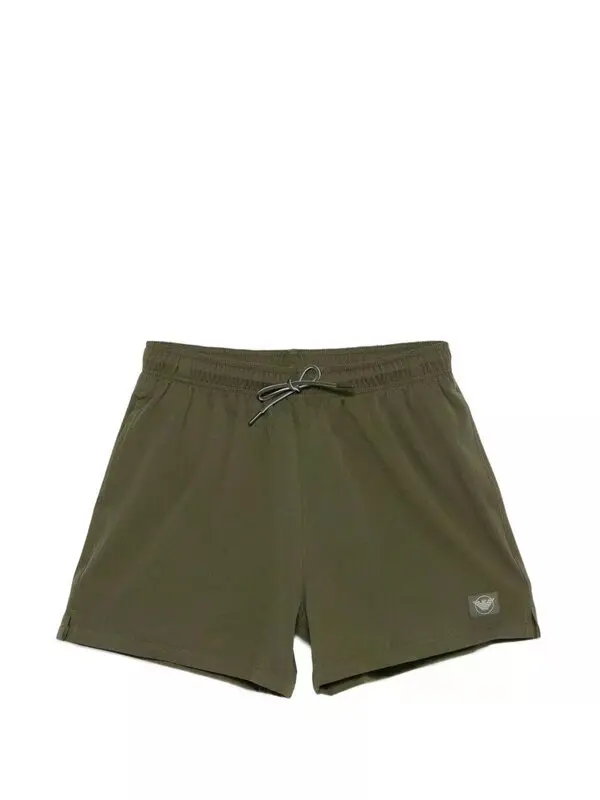 Emporio Armani Herringbone Logo Swim Shorts - Green