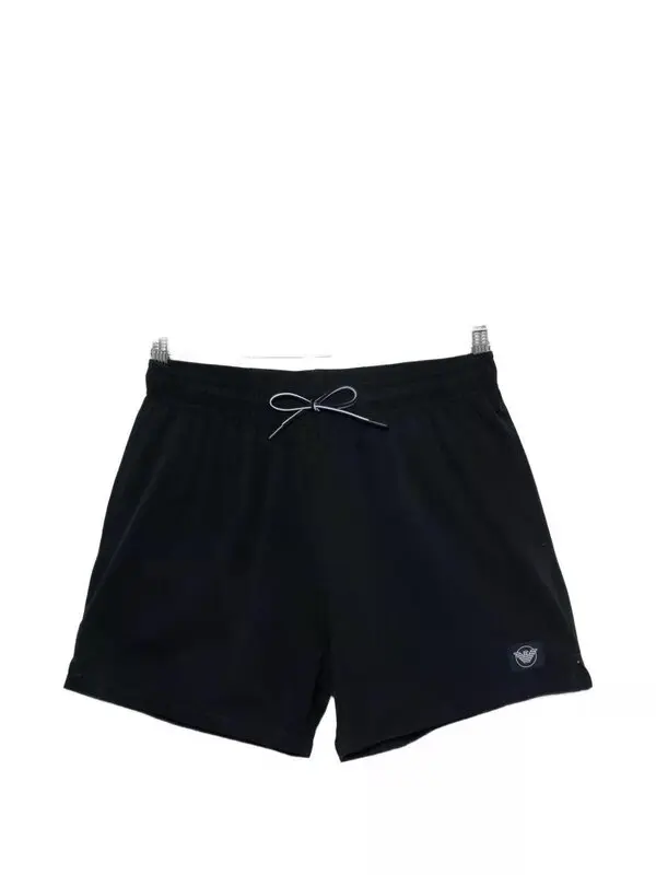 Emporio Armani Drawstring Label Shorts - Blue
