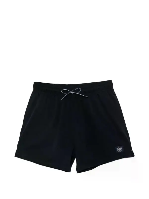 Emporio Armani Drawstring Label Shorts - Blue
