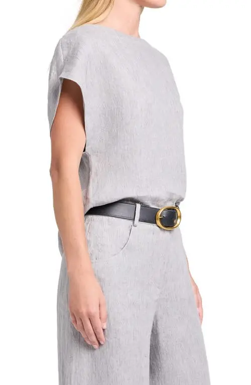TWP Relaxed Cap Sleeve Boatneck Tee