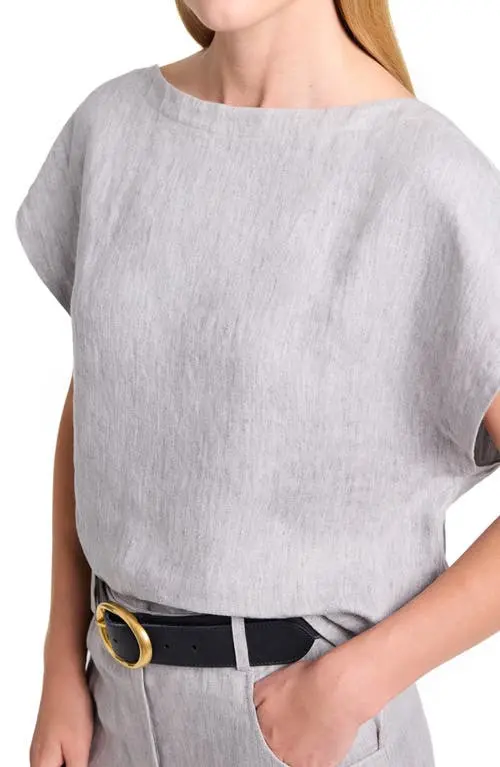 TWP Relaxed Cap Sleeve Boatneck Tee