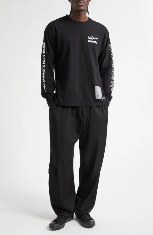 Yohji Yamamoto X Neighborhood Long Sleeve Logo Graphic T-shirt