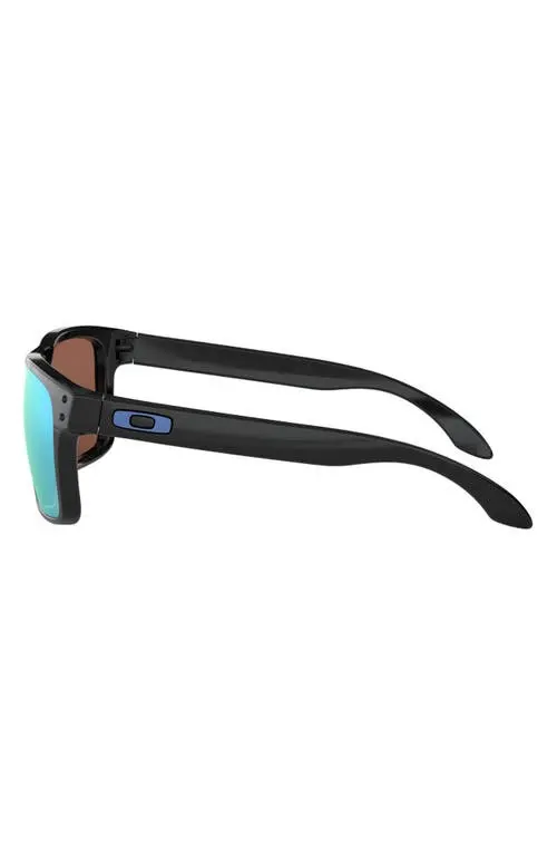 Oakley Holbrook™ 57mm Prizm™ Polarized Keyhole Sunglasses - Black
