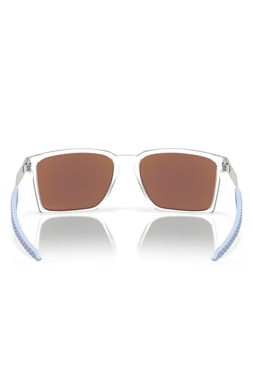 Oakley Exchange Sun 56mm Polarized Rectangle Sunglasses - Clear