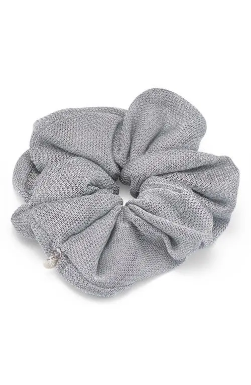 LELET NY Odessa Oversize Chainmail Scrunchie - Silver