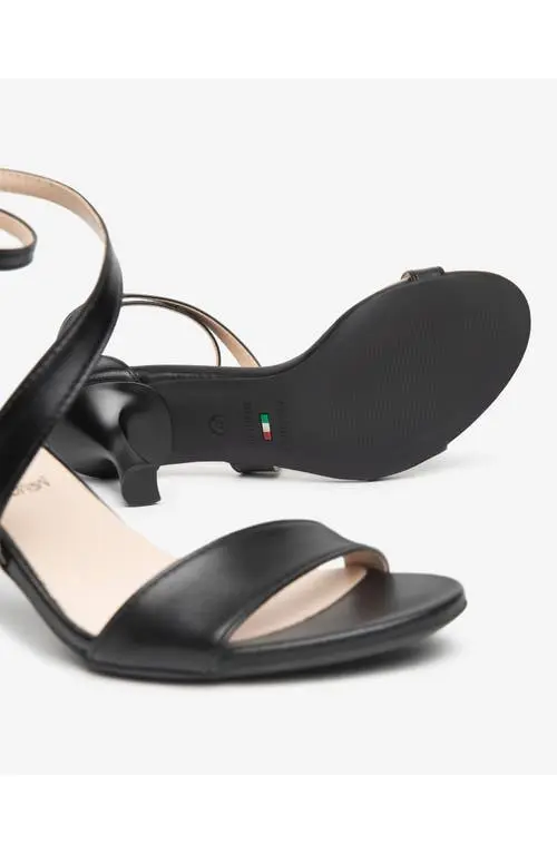 NEROGIARDINI Ankle Strap Sandal - Black