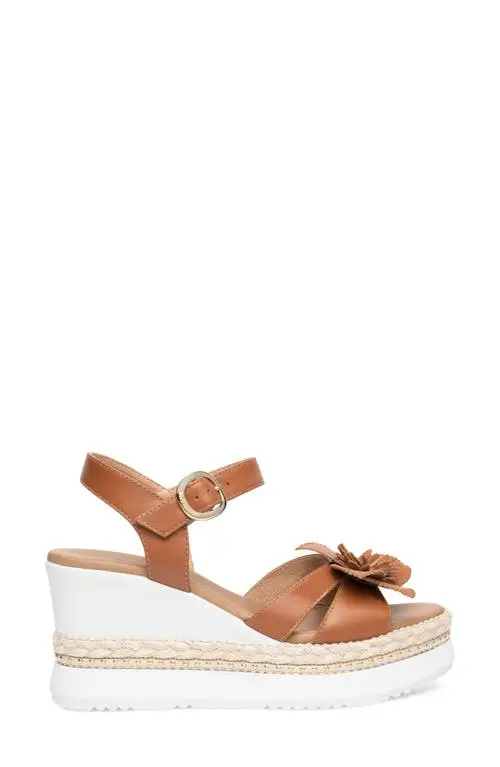 NEROGIARDINI Floral Platform Wedge Sandal