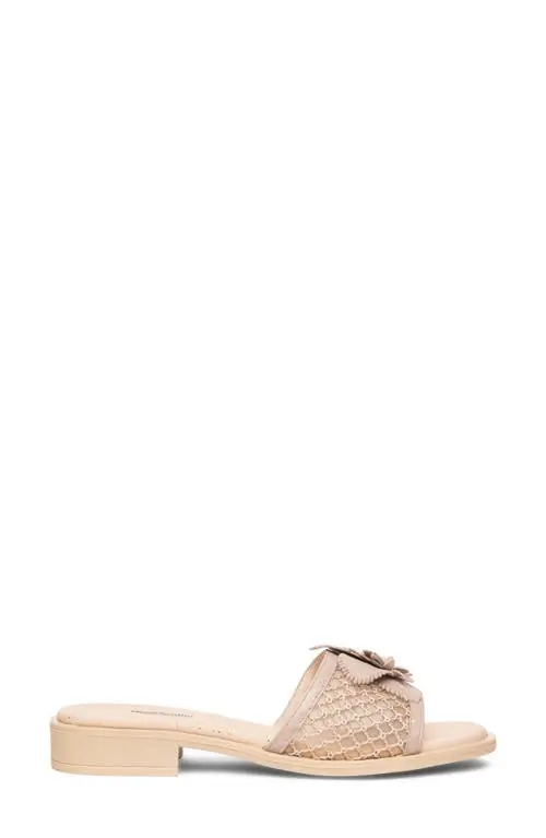 NEROGIARDINI Floral Embellished Slide Sandal - Rose