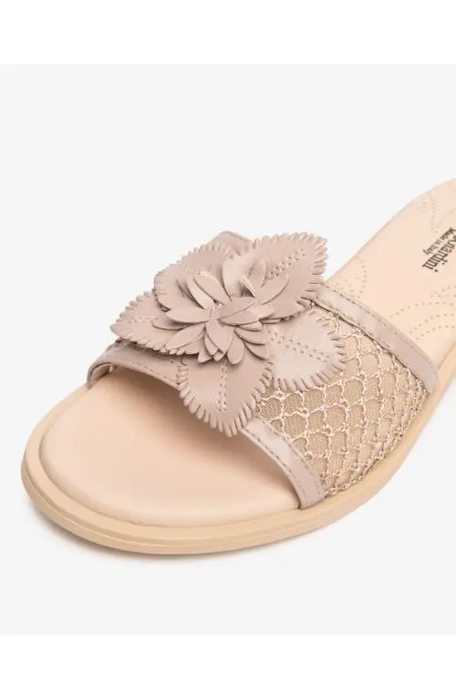 NEROGIARDINI Floral Embellished Slide Sandal - Rose