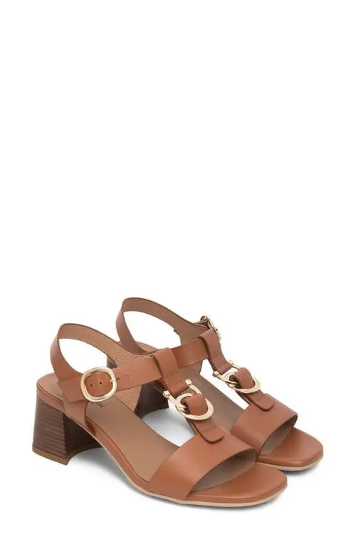 NEROGIARDINI T-strap Block Heel Sandal