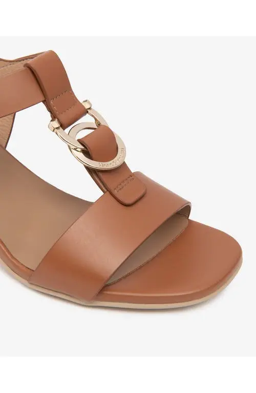 NEROGIARDINI T-strap Block Heel Sandal