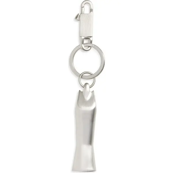 Rick Owens Temple Sister Key Chain - Palladium