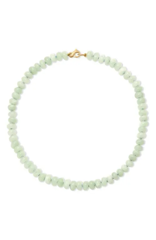 Adina Reyter Jade Beaded Necklace - 9k Yellow Gold