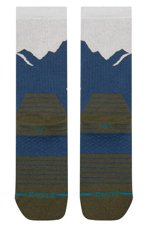 Stance Peaking Hike Crew Socks - Navy