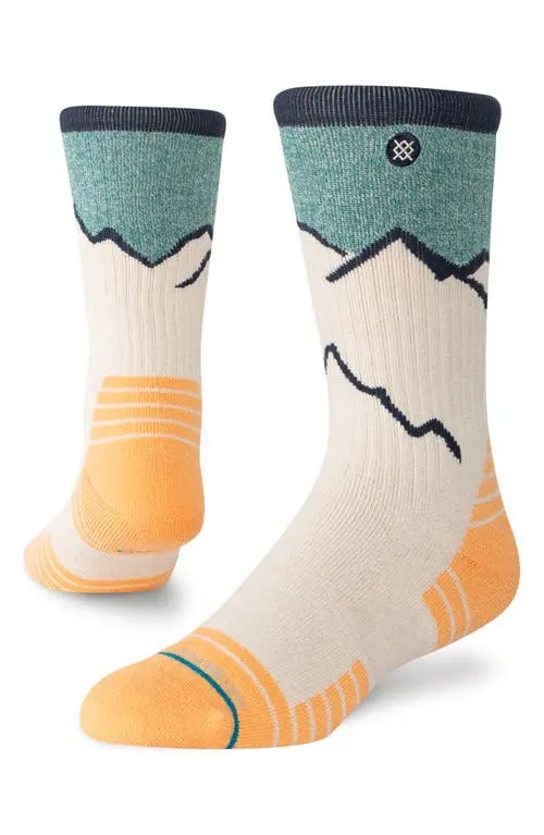 Stance Peaking Hike Crew Socks - Tan
